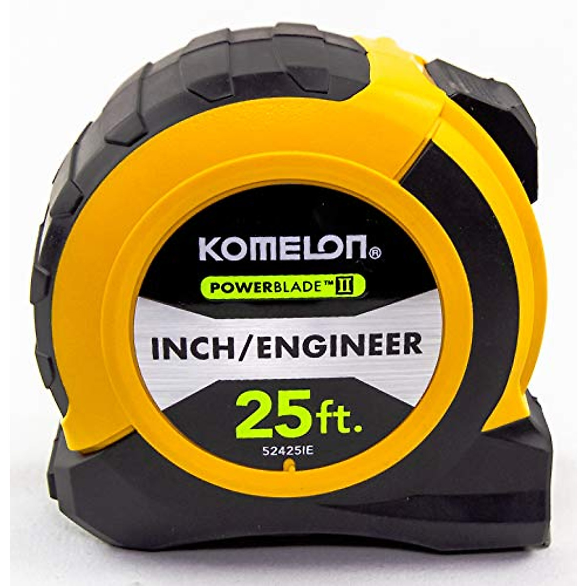 Komelon 52425IE; 25' x 1.06" Powerblade II" Engineer Tape Measure; Yellow/Black