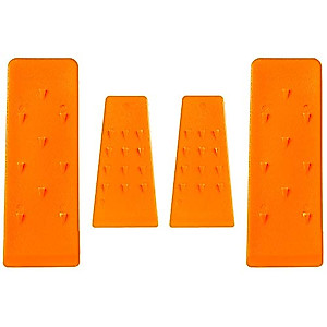 GarMills Tree Felling Wedges Spiked Logging Tools for Chainsaw Tree Log Cutting Set of 4 Pack with 2 x 5.5 Inch and 2 x 8 Inch.