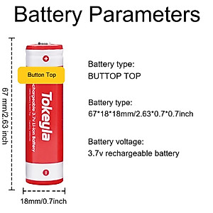 18650 Rechargeable Battery Charger w￵i￵th 1Pack B￵￵att￵￵ery, Single-Slot Intelligent Battery Charger for 3.7V Li-ion Rechargeable Battery 18650,26650,21700,18500,18350