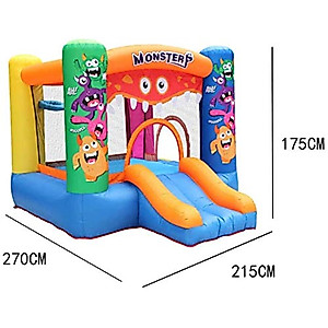 Inflatable Bouncy Castle, Children's Inflatable Castle, Small Indoor and Outdoor Trampoline, Environmental Protection, Oxford Cloth Fabric, Water Inflatable Children's Playground