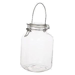 SWOOMEY Glass Storage Jar Glass Container Sauerkraut Canned Clear Container Glass Kitchen Canisters Transparent Pickle Jar Sealed Glass Storage Jar Glass, Iron Glass Storage Container Food