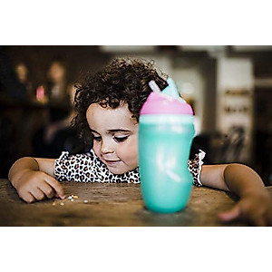 Tommee Tippee Insulated Toddler Straw Sippy Cup, 9-Ounce, 12+ Months – 2 Count (Colors Will Vary)