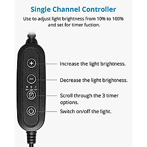 NICREW Aquarium Light Timer&Dimmer, Easy to Program Fish Tank Light Controller