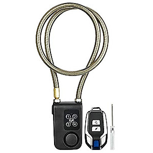 Bicycle Chain Lock, Motorcycle Alarm Lock, Alarm Lock, Road Bike for Indoor and Outdoor use for Electric Bike Motorcycle