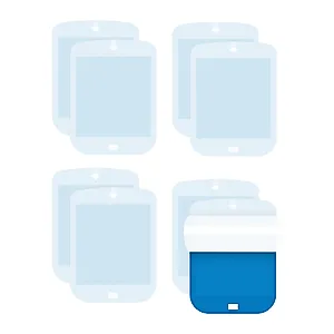 Dichroma 8 Pack Refill Cartridges for Blue Light Plug-in, Compatible with Flying Insect Light Trap for Fly Bug Mosquito Gnat Indoor