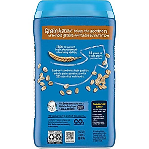 Gerber Baby Cereal 1st Foods, Supported Sitter, Grain & Grow, Oatmeal, 16 Ounce