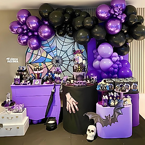 1Pcs Wednesday Addams Happy Birthday Cake Topper - Spider Web Thing Hand Wednesday Girl Cake Decoration - Wednesday Addams Birthday Party Supplies For Kids And Fans Of The Iconic Character