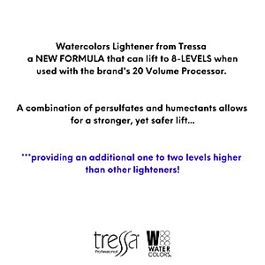 Watercolors Lightener, Hair Bleach Conditioning Lightening, 8 Levels Lift, Incredible Condition Water Colors Hair Dye Maintenance Wash (LIGHTENER - 1 oz packette (single use))