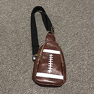 GURSAC Sling Backpack for Men Women Fashion Baseball Print Shopping Travel Crossbody Bag Casual with Shoulder Strap