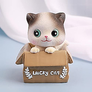 dous Bobbleheads for Car Dashboard Lucky Cat Dashboard Car Ornaments Bobble Head Cat Pet Toy Shaking Head Cat Decor for Car Interior, Automotive Dashboard, Home Desktop