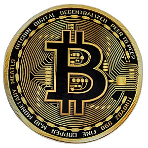 Bitcoin Cryptocurrency Coin Round Blanket- Physical Bitcoin Gift Item from The Crypto Coins Collection - 70 inch Super Soft Fleece Throw Bitcoin Blanket
