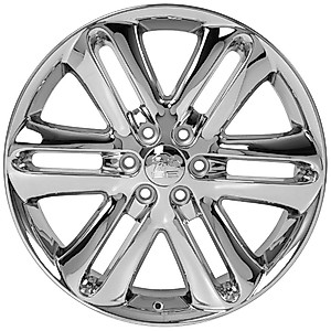 OE Wheels LLC 22 inch Rim Fits 6x135 Navigator Expedition Mark LT F-150 FR76 22x9 Chrome Wheels Hollander: 3918