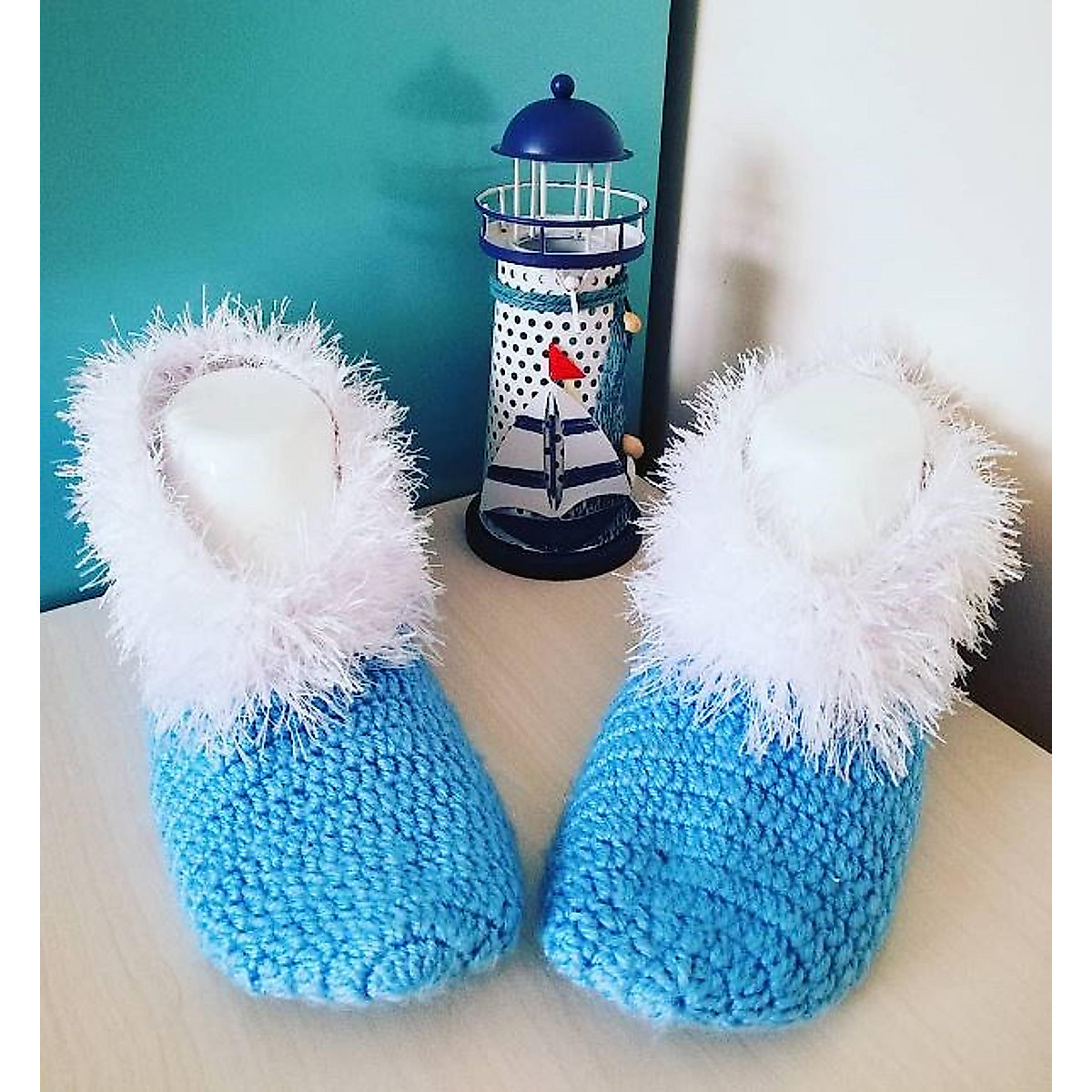 Lukche Eyelash Fun Fur Yarn Premium 100% Polyester 164 Yds (150 Mt), 3.53 Oz (100 Gr) Colorful Crochet Yarn Dıy Hand Knitting. (Optical White, 1 Skein)