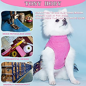 TONY HOBY Dog Dress, Outfits Dog Party Dress, Dog Princess Dress with Lace, Dog Skirt Soft and Breathable for Small Medium Dog (Pink, XL)