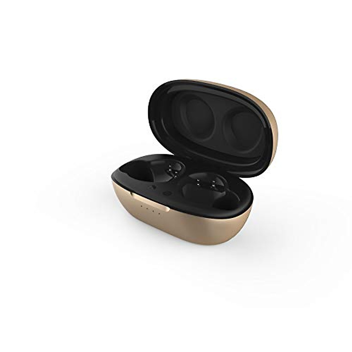 ausounds AU-Stream Hybrid Bluetooth True Wireless Hybrid Active Noise Cancelling Earbuds with Touch Controls, Wireless Charging Case, and Premium Dynamic Drivers, Gold