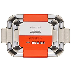 Le Creuset Stoneware Heritage Set 3 Rectangular Dishes, Artichaut