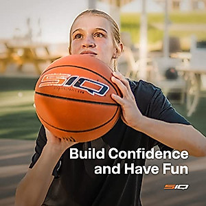 SiQ Smart Basketball, App, and Sensor | Shoot Better Now – Proven Results. Kids to Pro | Next-Gen AI Shot Analyzer, Realtime Shooting Coaching, Pro Leather Ball - ‎Men’s Size 7 + 12M Subscription