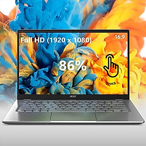 Acer Swift 3 SF314-512T-56CT Thin & Light Laptop | 14" FHD Touch | Intel Core i5-1240P | Intel Iris Xe Graphics | 16GB LPDDR4X | 512GB SSD | Intel Wi-Fi 6E | Backlit Keyboard | Windows 11