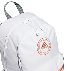 adidas City Icon Backpack, White/Onix Grey/Wonder Clay, One Size