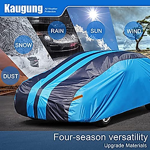 Kaugung Car Cover Waterproof Custom Fit Porsche 911（1997-2023）, Lightweight Full Exterior Cover for Automobiles All Weather Outdoor Sun UV Rain Dust Snow Wind Protection.
