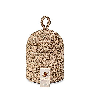 Seagrass Doorstop | Jute Door Draft Stopper for Bottom of Doors - Farmhouse Décor Jute Rustic Door Jammer (Seagrass)