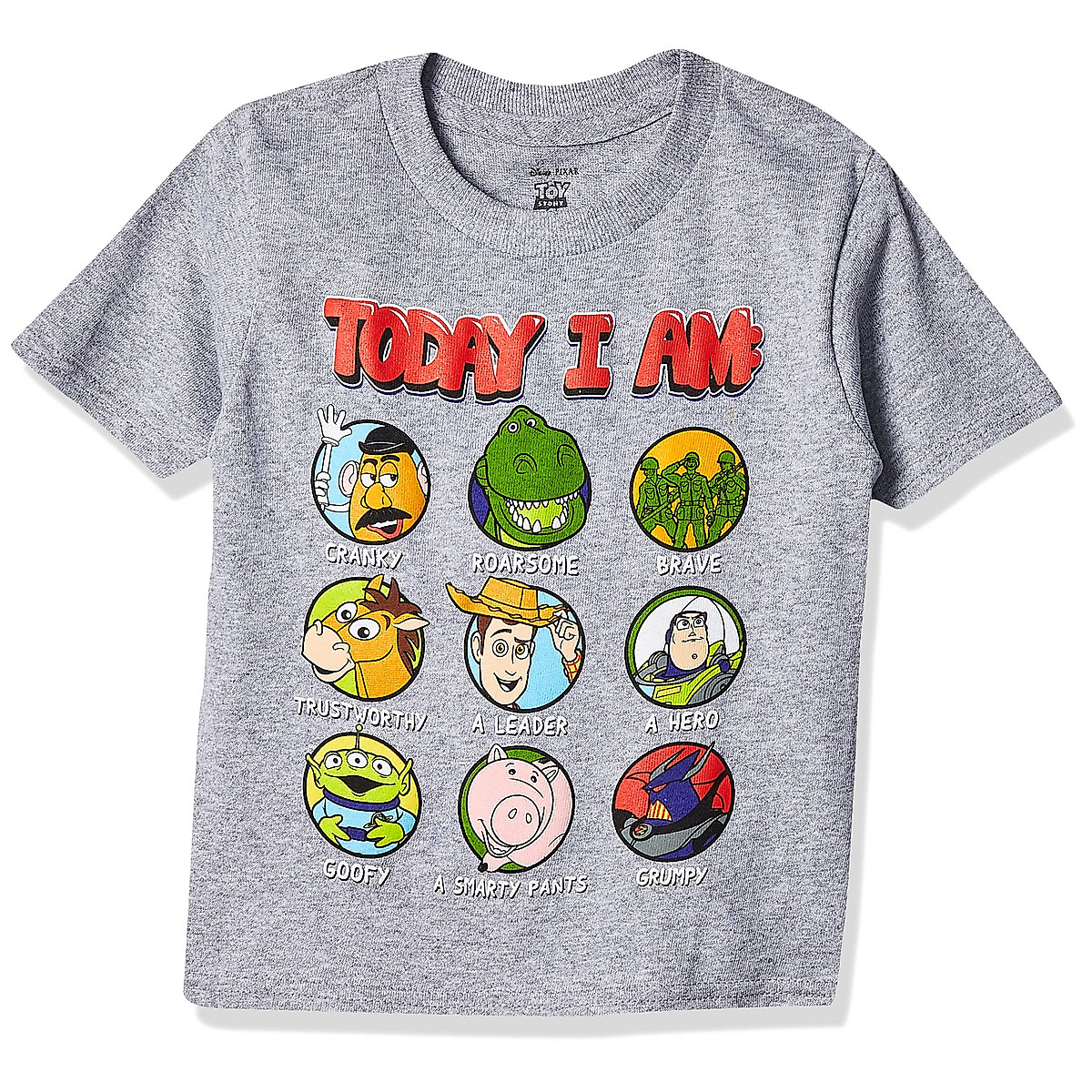 Disney baby boys Toy Story Short Sleeve T-shirt T Shirt, Heather Grey, 2T US