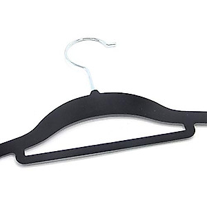 Velvet Covered Hangers – 30 Pack Non-Slip Black Hangers for Clothes – Premium Quality Materials - Easy Slide & Sturdy Design – Slim to Save Closet Space