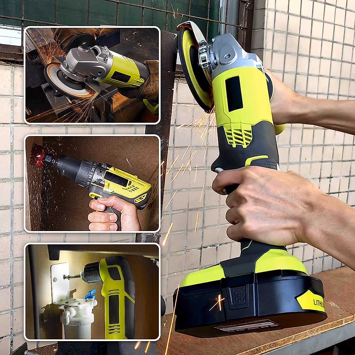 energup 2Pack 18V 3.8Ah P102 Replacement for Ryobi 18V Lithium Battery for 18-Volt ONE+ Battery P104 P105 P102 P103 P107 Cordless Tools Compatible with Ryobi 18v Batteries