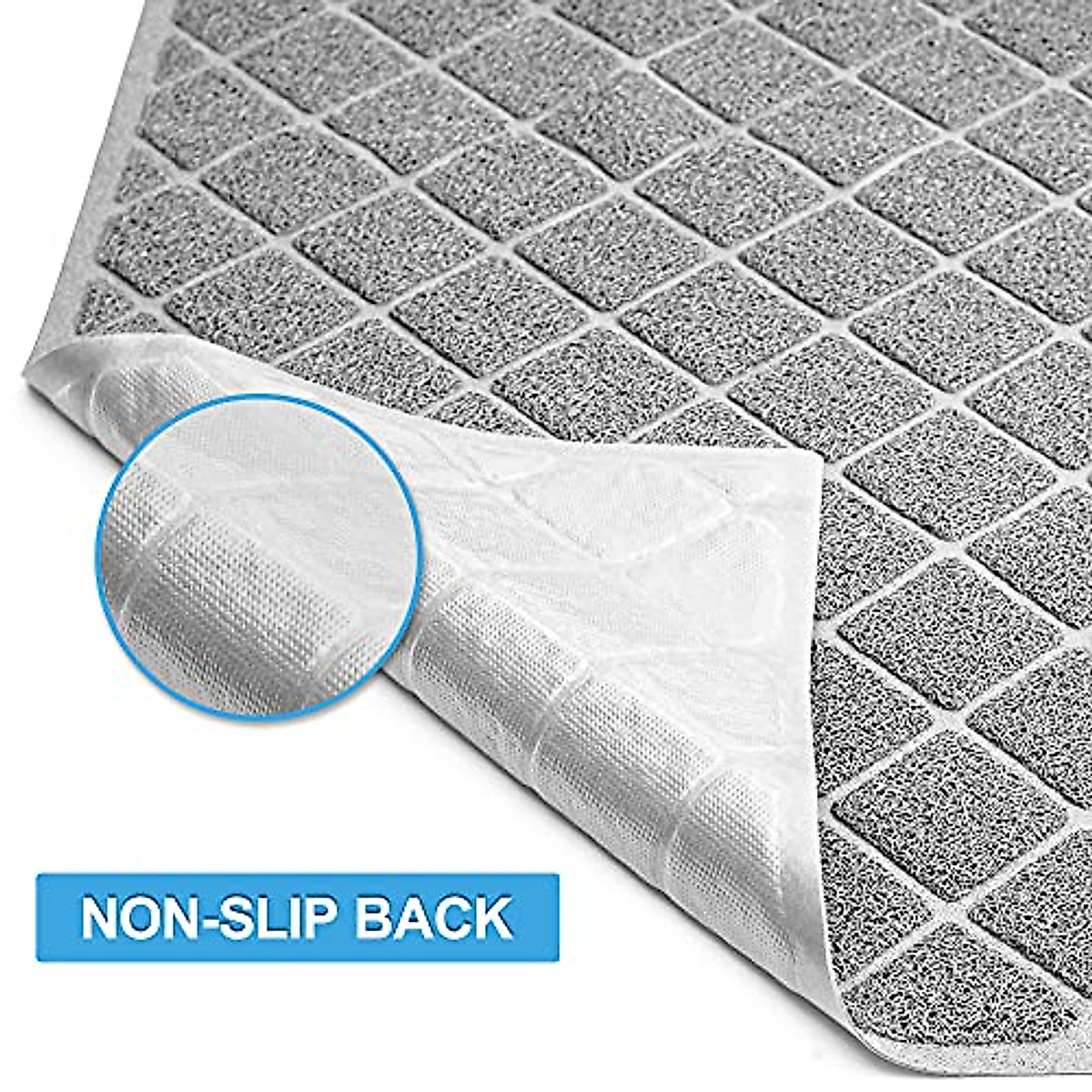 Niubya Premium Cat Litter Mat, Litter Box Mat with Non-slip and Waterproof Backing, Litter Trapping Mat Soft on Kitty Paws and Easy to Clean, Cat Mat Traps Litter from Box