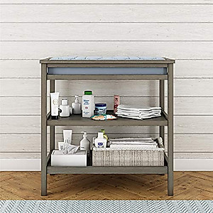 Baby Relax Mydland Open Changer, Nursery Furniture, Coastal Gray