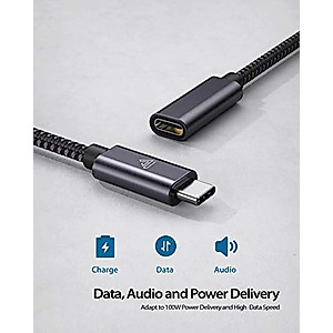 USB Type C Extension Cable (3.3Ft/1m/10Gbps), Faracent USB 3.2 Type C 3.1 Male to Female Extension Charging & Sync for PSVR2 MacBook Air M2 Pro/iPad Mini, iPad Pro Dell XPS Surface Book and More