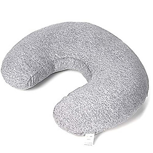 Pro Goleem Nursing Pillow Cover 100% Jersey Cotton 2 Pack Soft Feeding Pillow Slipcover for Breastfeeding Moms Fits Standard Infant Nursing Pillow or Positioner Grey for Boys and Girls