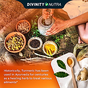 Turmeric Curcumin with BioPerine Black Pepper 1400mg, Support GLP-1 Naturally, Max Absorption Turmeric Supplement for Joint Support with 95% Standardized Curcuminoids C3 Complex, Non GMO, 120 Capsules