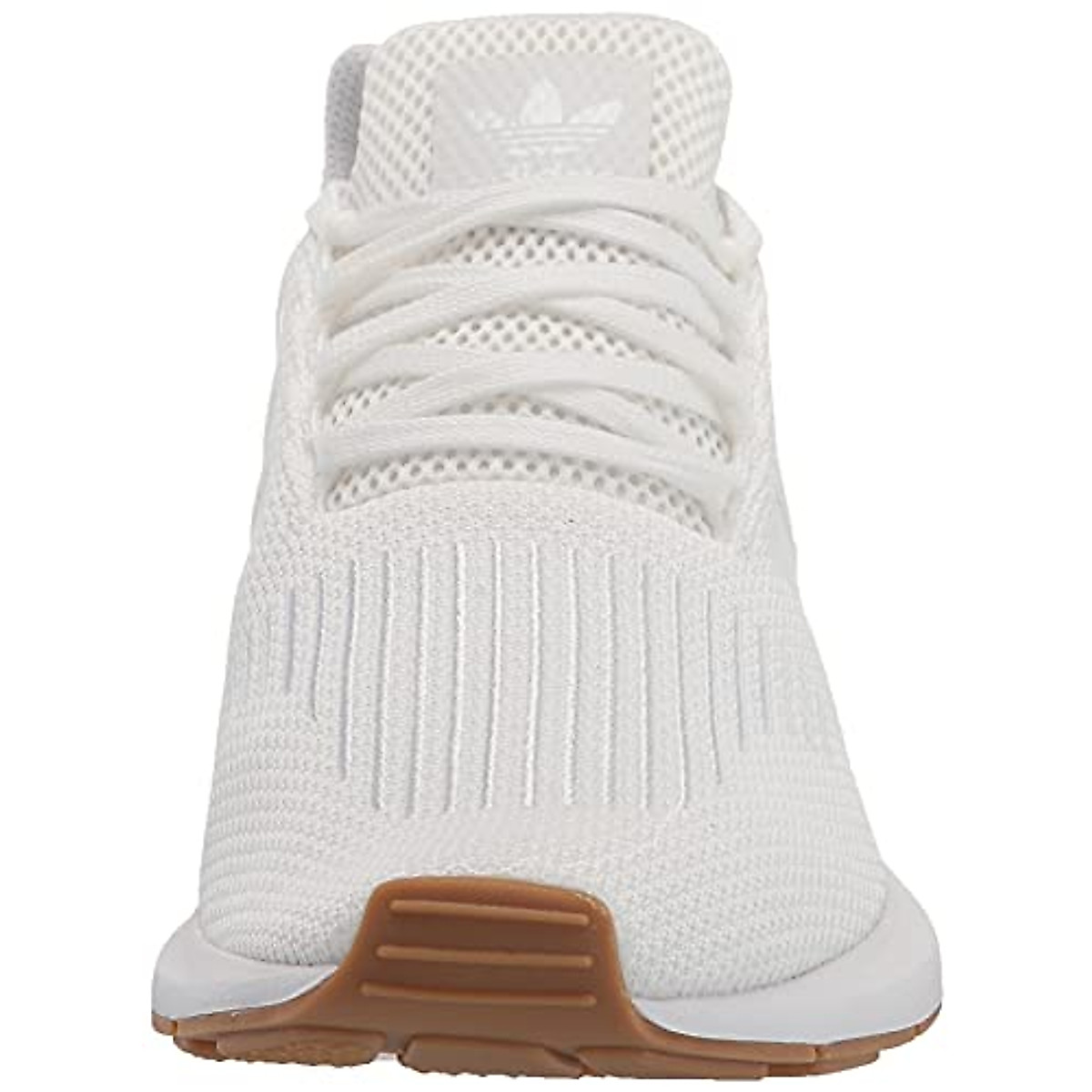adidas Men's Swift Running Shoe, White/White/Gum, 10