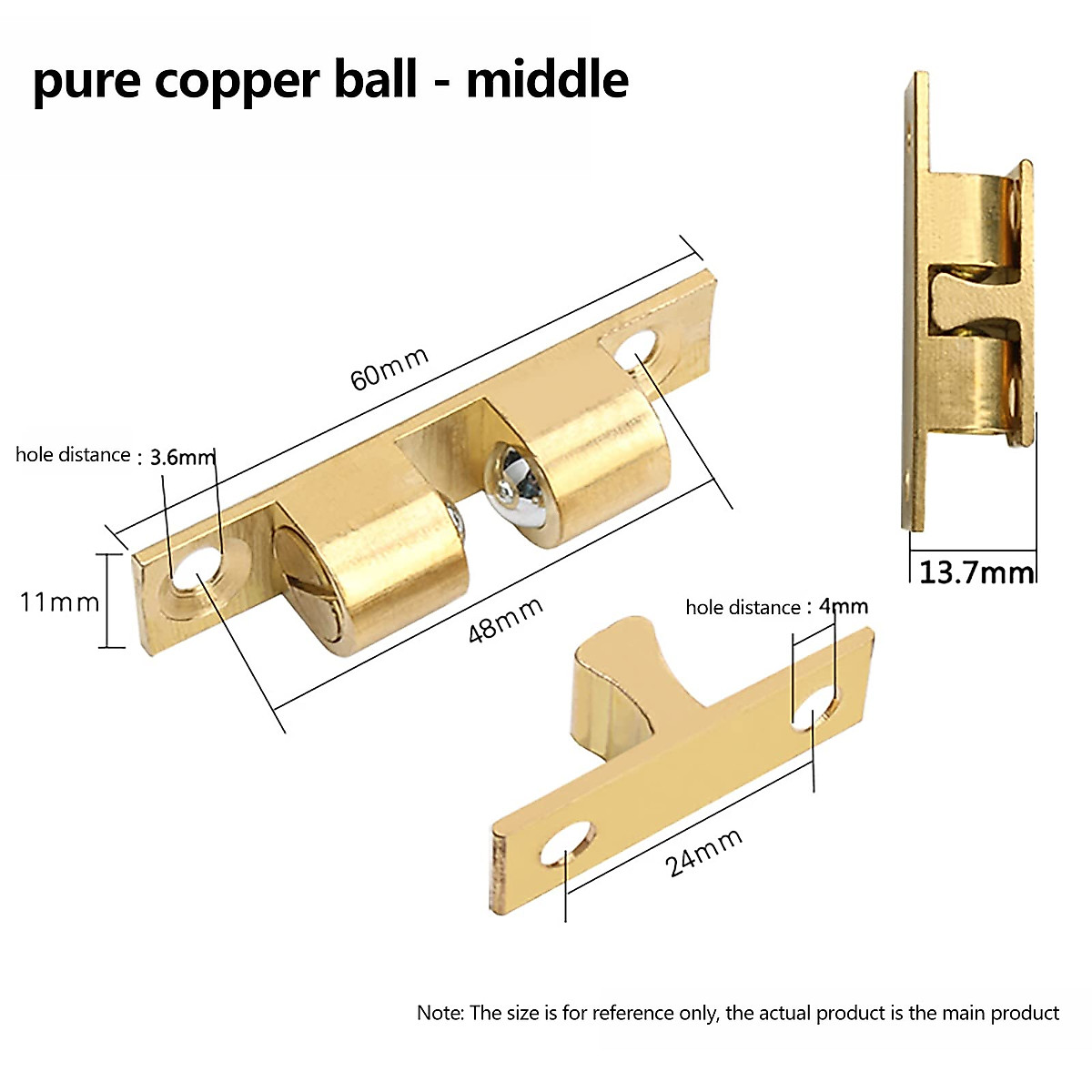 push the latch.door catch,Drawer Cabinet Catch 2 Pack Closet Ball Tension Latch Golden Copper Closet Door Ball Catch Double Ball Roller Catchs with Screws for Kitchen Cabinet, Cupboard, Wardrobe Door,
