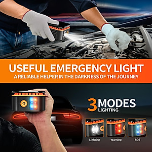 HIWORK 12V Air Compressor, Tire Inflator Portable Air Pump 150 PSI 12V DC Electric Inflator for Car Tires Bikes Balls Balloons and Other Inflatables with Digital Gauge and SOS Light