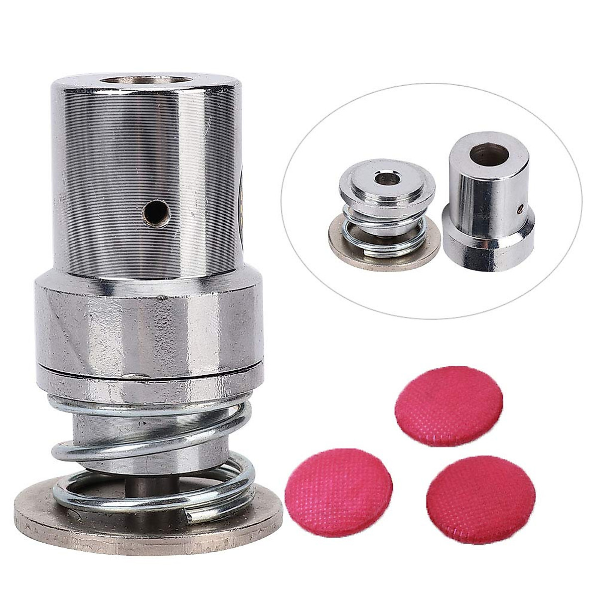 Button Maker Mold, Round Bread-Shaped Fabric Cover Button Mold Press Tool, includes Dies and Molds for Hand Press Machine(16L)