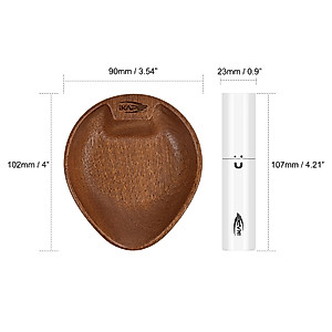 IKAPE Wooden Coffee Bean Dosing Cup and Spray Bottle Kit for Espresso, Coffee Bar Accessories for Reducing Coffee Power Static, Dosing Tray for Coffee or Tea, Sugar(White)