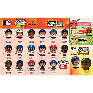 Party Animal Series 3 Jumbo Squeezy Surprise! One (1) Giant Capsule SqueezyMates MLB Figure, Team Colors, 3.75" Tall