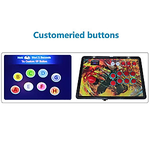 RegiisJoy Portable 28000 in 1 Pandoras Box 50S 3D Arcade Game Console, 14-inch Screen Retro Video Game Machine with Search/Hide/Save/Load/Pause Function