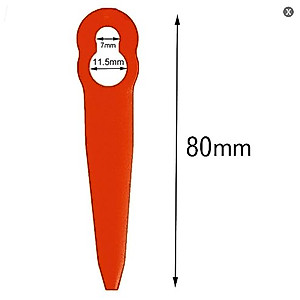 TECKEEN 20 Pack Lawn Cutter Plastic Blades Replacement for STIHL FSA 45 Cordless Strimmer Grass Trimmer Lawn Cutter
