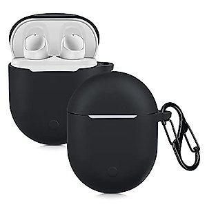kwmobile Silicone Case Compatible with Xiaomi Redmi Airdots 3 Pro/Buds 3 Pro - Case Protective Cover for Headphones - Black