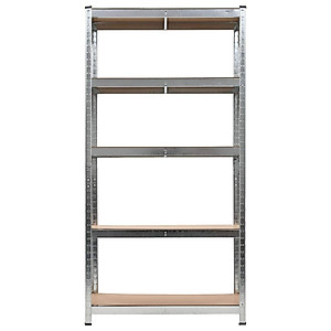ZQQLVOO Multipurpose Shelf Display Rack,Garage Storage Shelving,Shelves for Storage Shelving,Garage Shelves, Basement Shelving Utility Shelf Rack,Storage Shelves 2 pcs 35.4"x15.7"x70.9" MDF