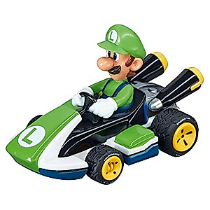 Carrera GO!!! 63503 Official Licensed Mario Kart Battery Operated 1:43 Scale Slot Car Racing Toy Track Set with Jump Ramp Featuring Mario and Luigi for Kids Ages 5 Years and Up
