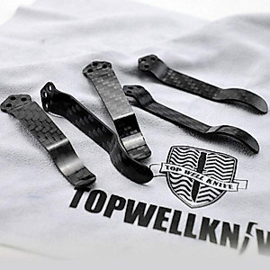 1PC Carbon Fiber Pocket Clip For SPYDERCO C81 C149 C11 C10 C41 C223 C101 C95 C90, DON'T fit C36 C122