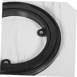 Yardwe Table Turntable Spices Turntable Round Kitchen Organizer Turntable Organizer grazing Tray Susan Cupboard Susan Organizer Seasoning Pot Rack Wood Planks Dining Table to Rotate White