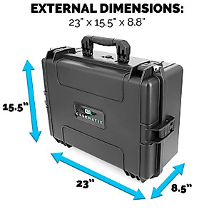 CASEMATIX XL Graded Card Storage Box Fits 160+ BGS PSA Graded Cards, Waterproof Graded Sports Card Display and Trading Card Case With Custom Foam Card Dividers and Removable Graded Card Display