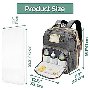 Baby Shower Gifts, Diaper Bag Backpack, Baby Registry Search, Gifts for Mother, Newborn Essentials Diaper Bags Accessories Unisex Dad Mom Mens