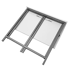 Urban Lifestyle No Tools Assembly Folding Desk with Tablet Slot, White