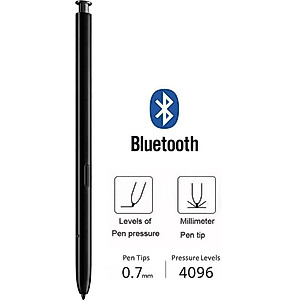 Note 20 Ultra S Pen with Bluetooth Replacement for Samsung Galaxy Note 20, Note 20 Ultra 5G Stylus Pen with 5*Tips/Nibs (Black)